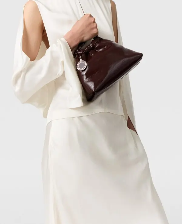 Stella McCartney Curved Hem Satin Midi Skirt