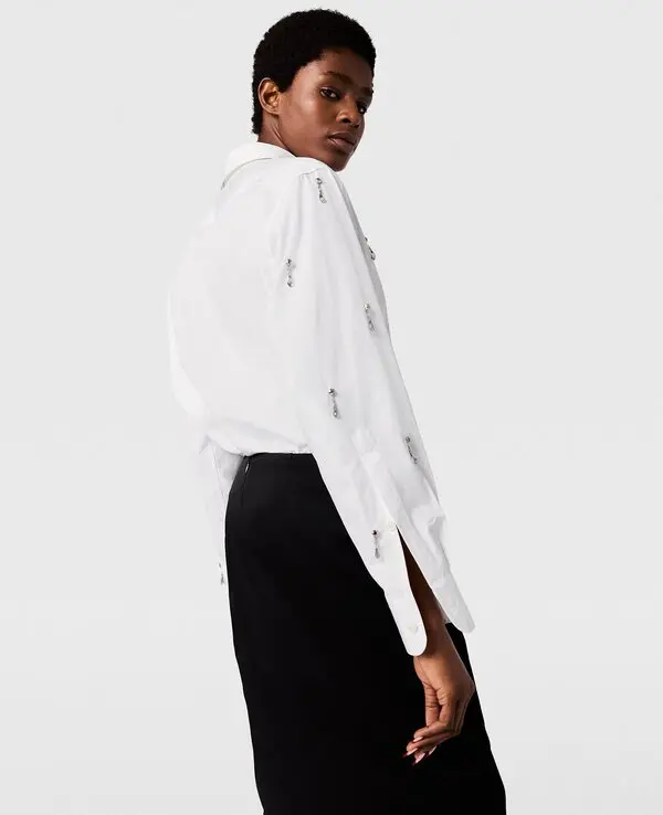Stella McCartney Knotted Asymmetric Midi Skirt - Black