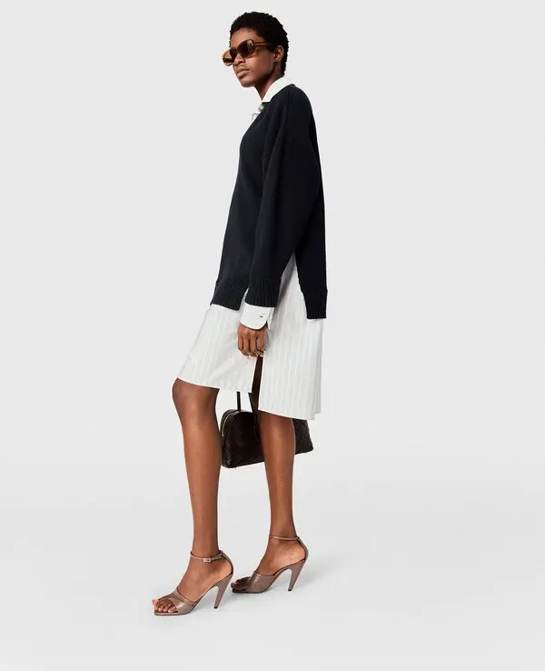 Stella McCartney Hybrid Shirt And Sweater Dress