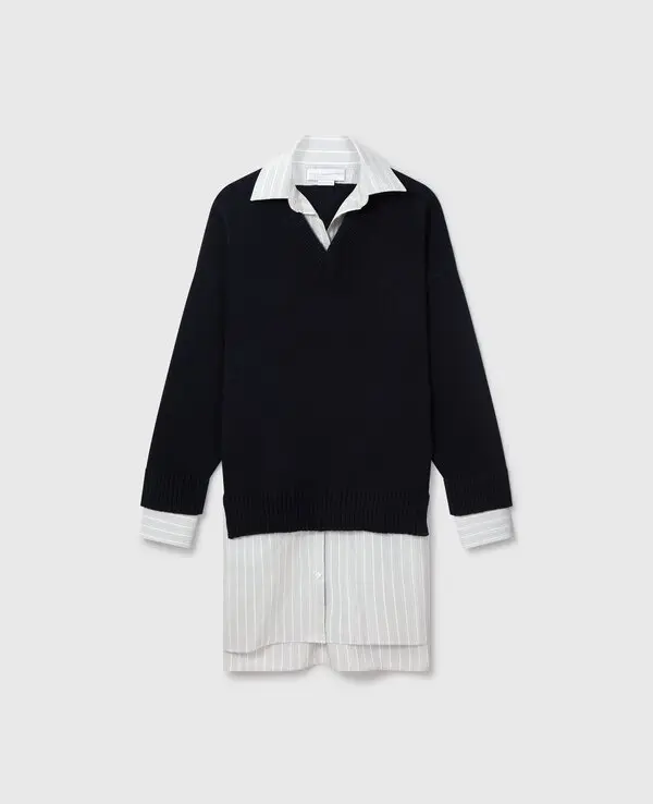 Stella McCartney Hybrid Shirt And Sweater Dress