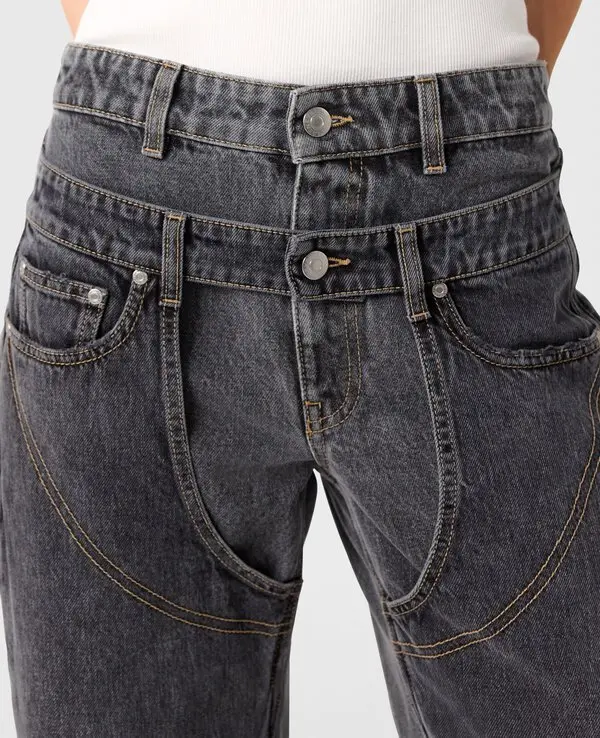 Stella McCartney Double Waistband Chap Jeans