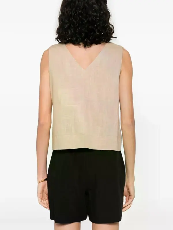 MOUTAKI Paneled Sleeveless Top