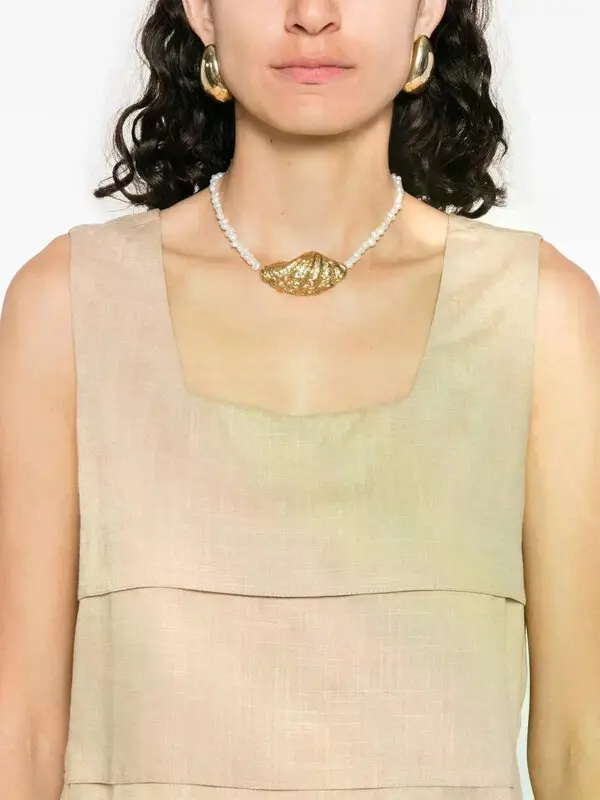 MOUTAKI Paneled Sleeveless Top