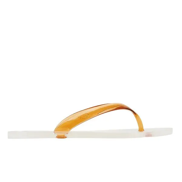 ANCIENT GREEK SANDALS Jelly Flip Flop - Caramel/clear