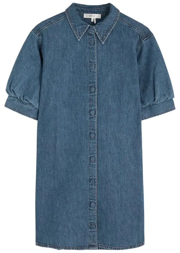 FRAME The Play Denim Mini Dress