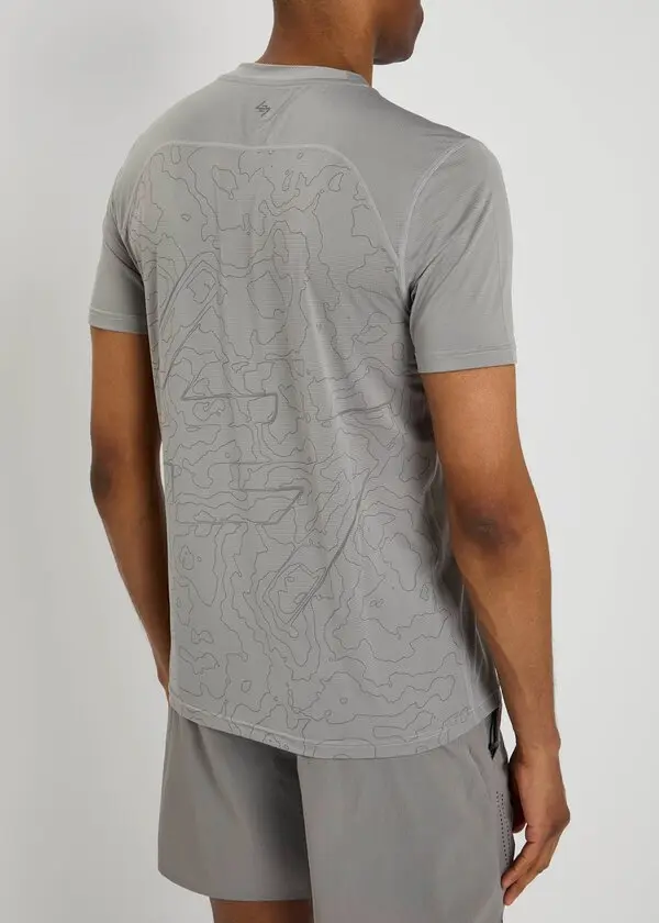 REPRESENT 247 Contour Run Stretch-jersey T-shirt