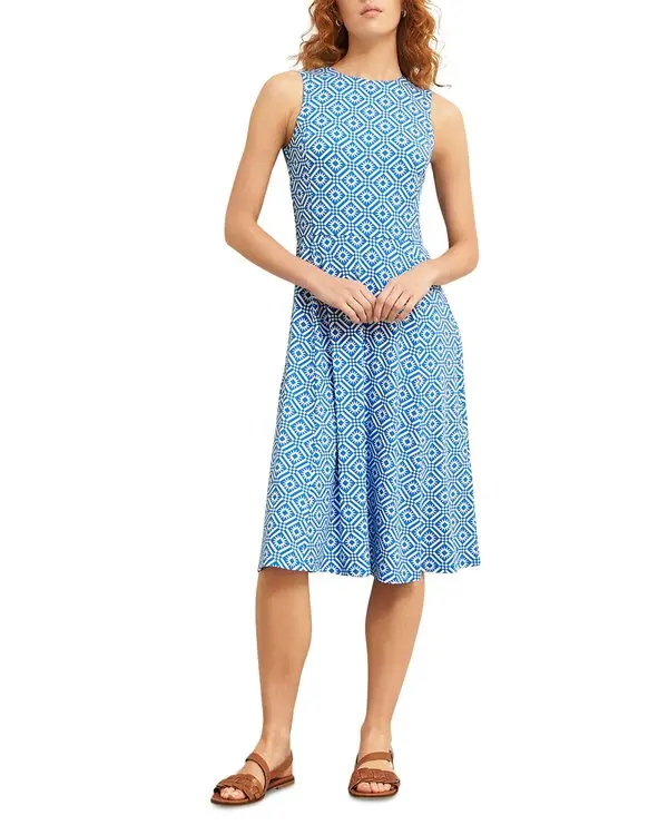 HOBBS LONDON Lisa Geo Print Midi Dress