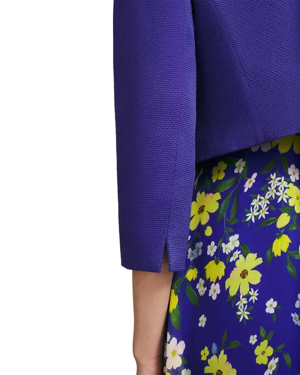 HOBBS LONDON Elize Tweed Jacket - Allium Blu