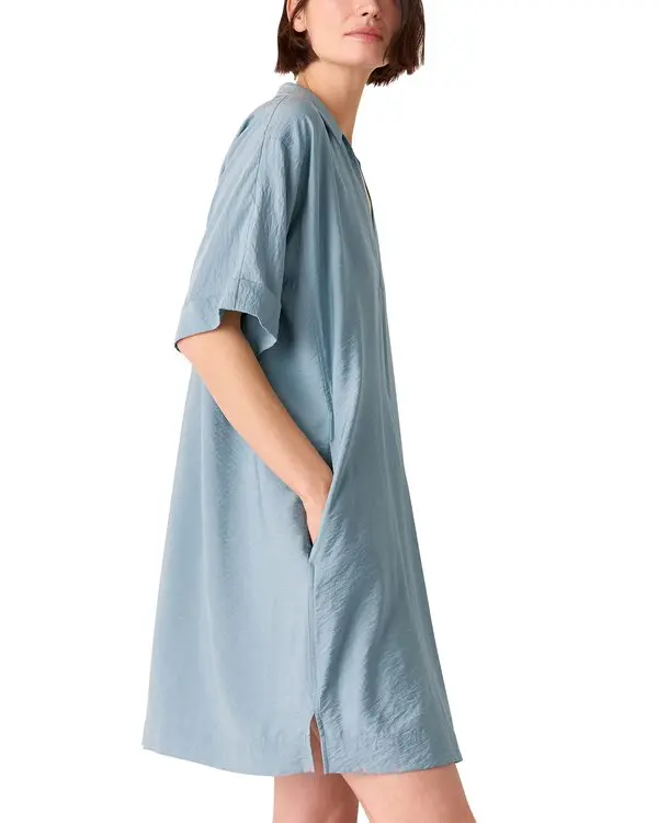 Whistles Melanie Shirt Dress - Pale Blue