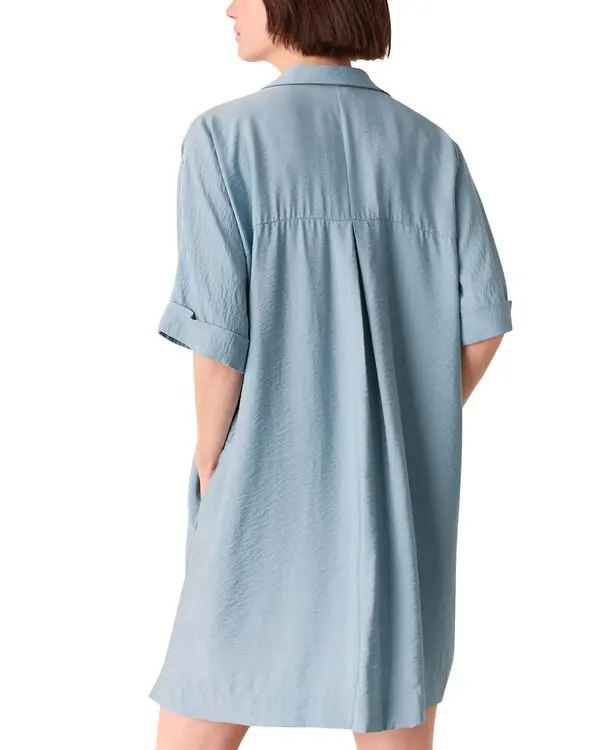 Whistles Melanie Shirt Dress - Pale Blue