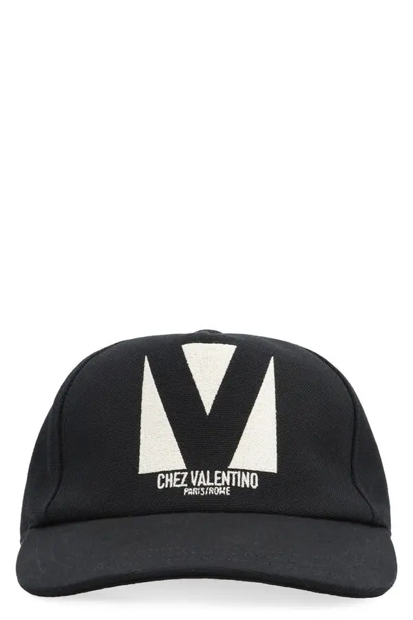 Valentino Garavani Chez Logo Baseball Cap - Black