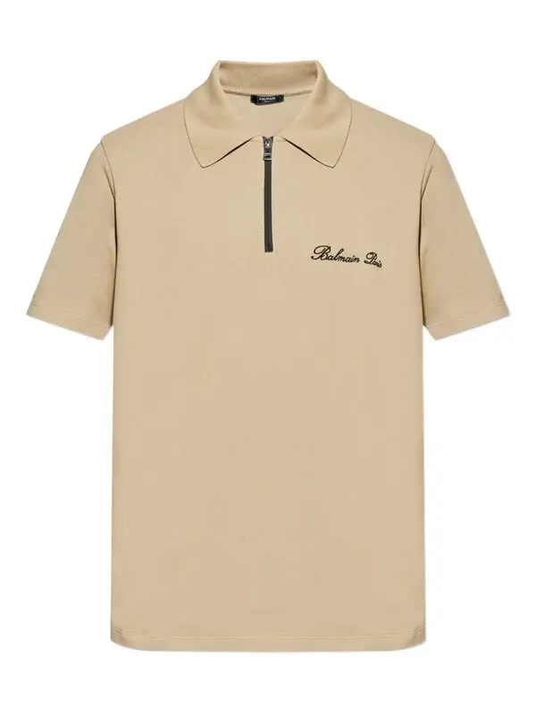 Balmain T-shirts And Polos - Camel / Noir