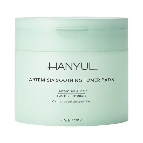 HANYUL Artemisia Soothing Toner Pads With Centella Asiatica And Hyaluronic Acid - One-color