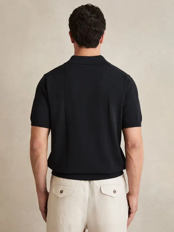 REISS Asher Polo Shirt - Navy