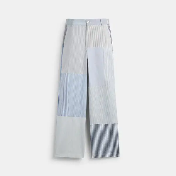 COACHTOPIA Patchwork Striped Wide Leg Pants
