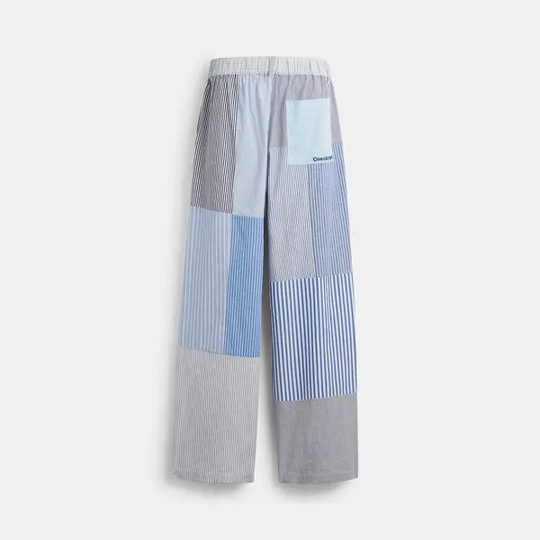 COACHTOPIA Patchwork Striped Wide Leg Pants