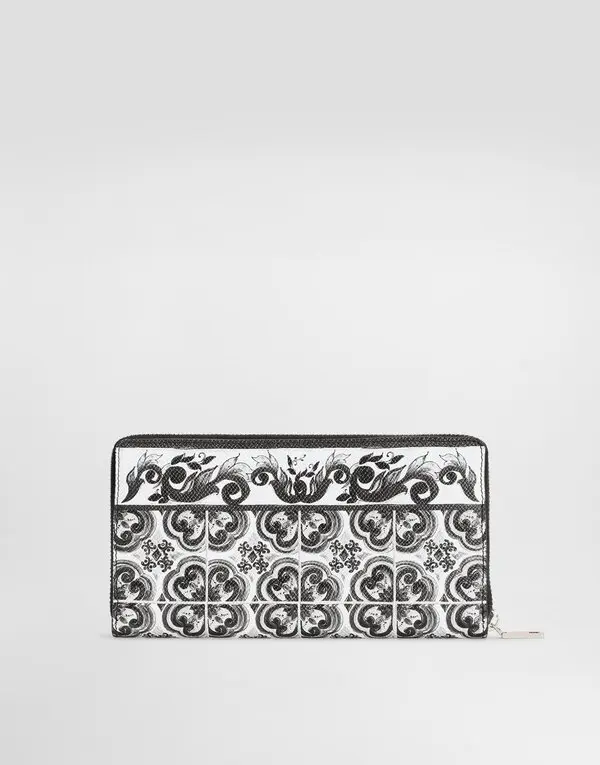 Dolce & Gabbana Majolica-print Calfskin Wallet