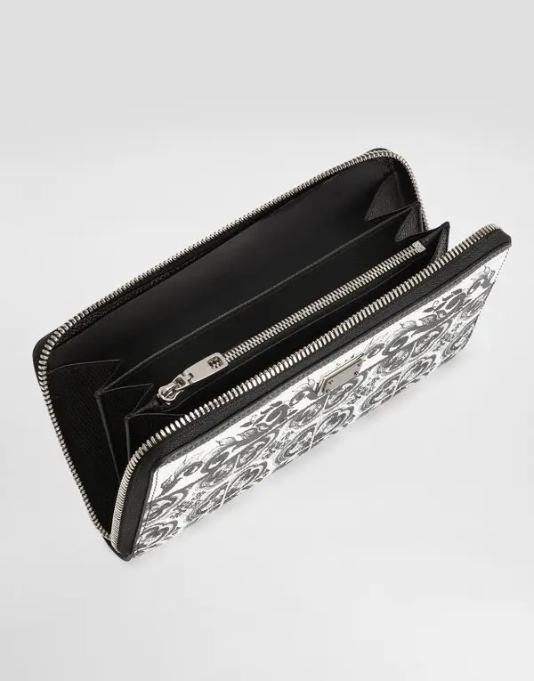 Dolce & Gabbana Majolica-print Calfskin Wallet