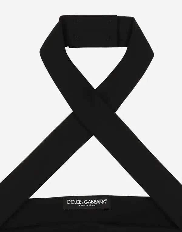 Dolce & Gabbana Viscose Top With Sleeve Detail - Black