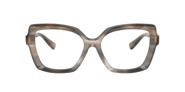 Dolce & Gabbana Butterfly Eyeglasses - Striped Grey