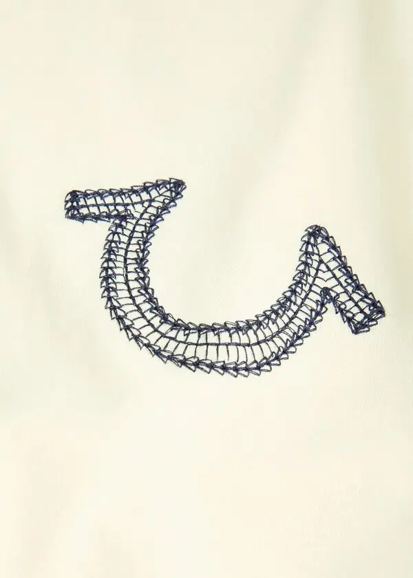 True Religion Skeleton Logo-embroidered Cotton T-shirt - White
