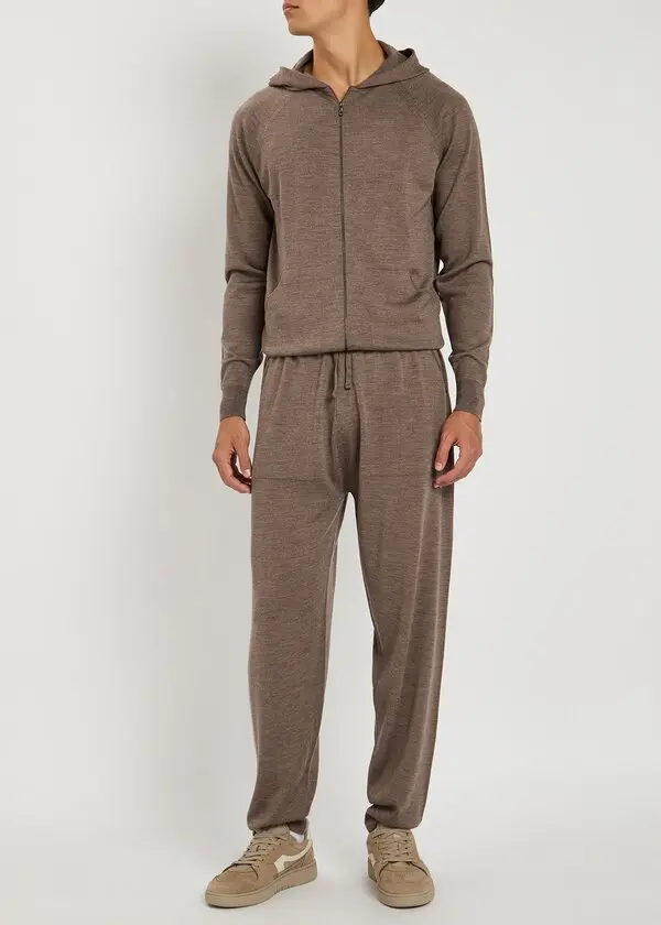 John Smedley Hooded Wool Sweatshirt