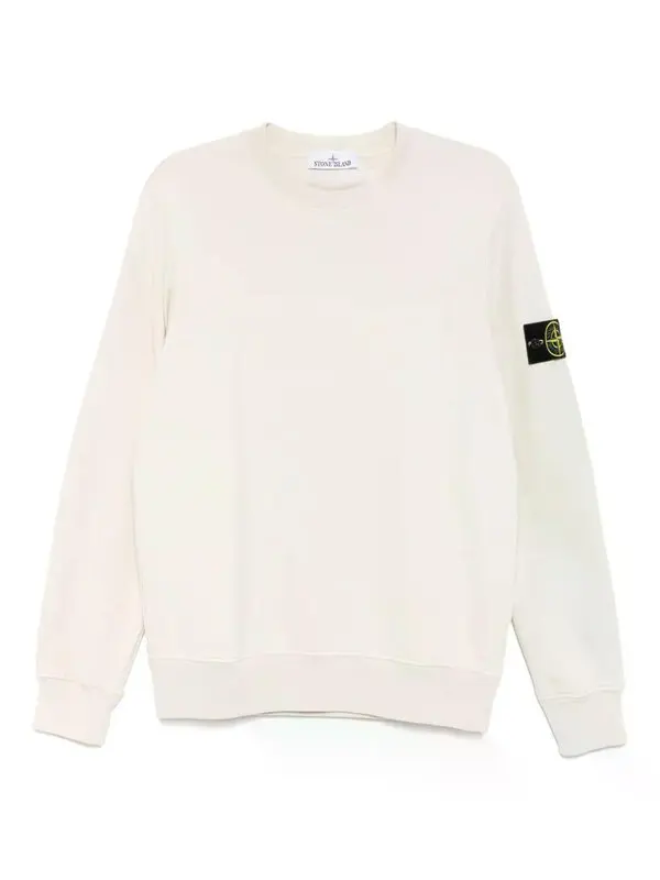 Stone Island Badge Garment Dyed Sweatshirt