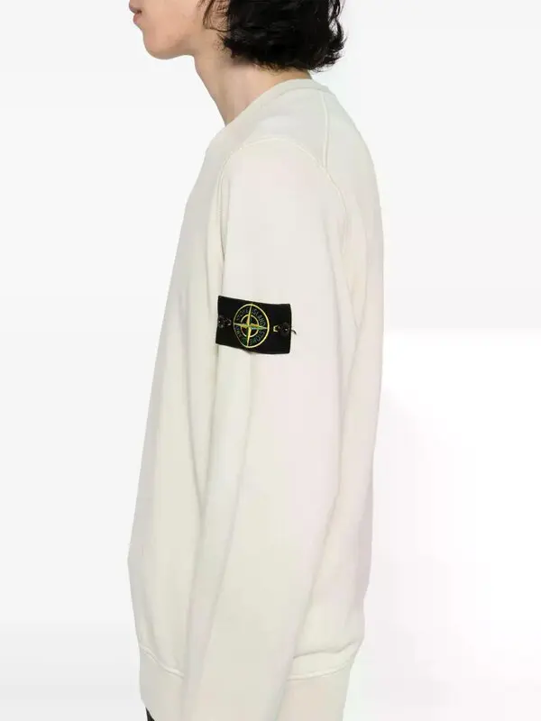 Stone Island Badge Garment Dyed Sweatshirt