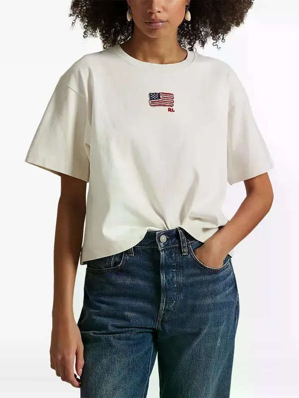 Polo Ralph Lauren Flag-embroidered T-shirt