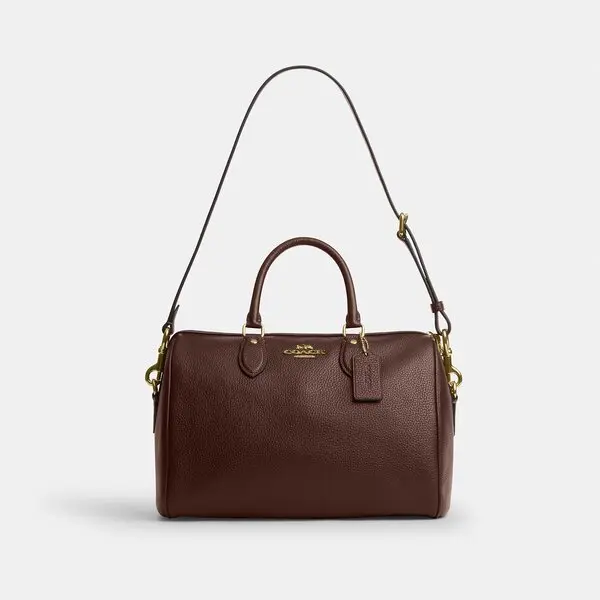COACH OUTLET Coach Rowan Satchel Bag - Gold/maple