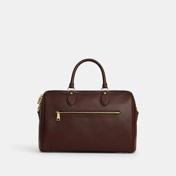 COACH OUTLET Coach Rowan Satchel Bag - Gold/maple