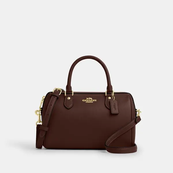 COACH OUTLET Coach Rowan Satchel Bag - Gold/maple
