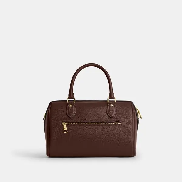 COACH OUTLET Coach Rowan Satchel Bag - Gold/maple