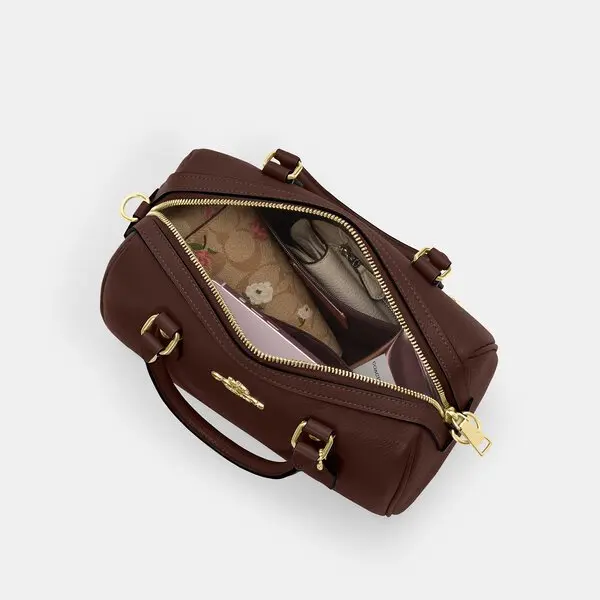COACH OUTLET Coach Rowan Satchel Bag - Gold/maple