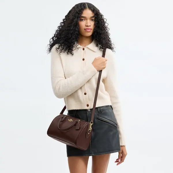 COACH OUTLET Coach Rowan Satchel Bag - Gold/maple