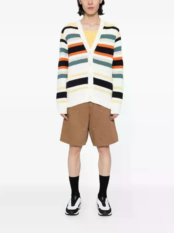 Maison Kitsuné Striped Cardigan