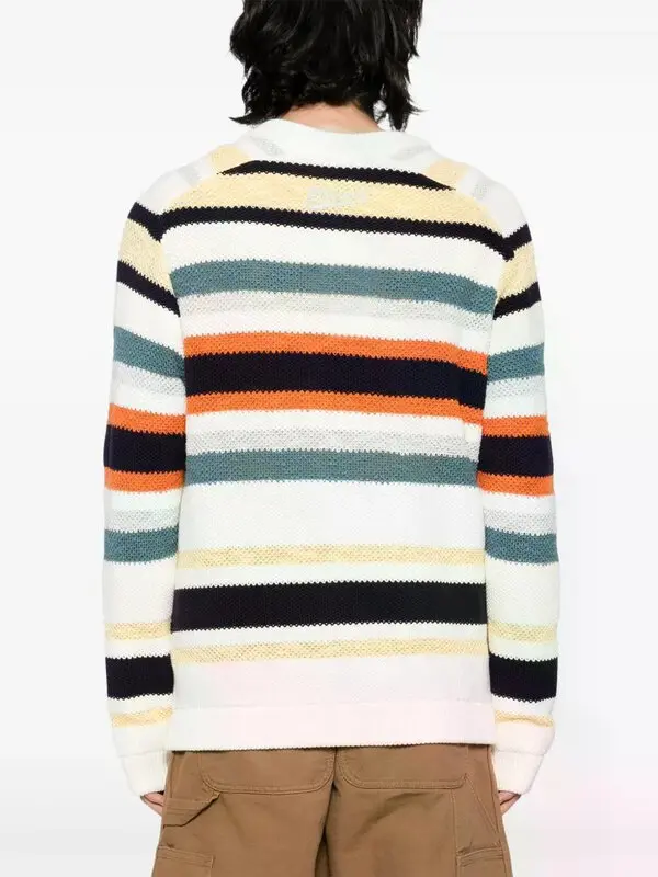 Maison Kitsuné Striped Cardigan
