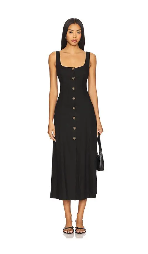 Tularosa Carley Midi Dress - Black