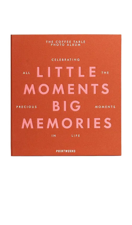 PRINTWORKS Little Moments Big Memories Photo Album - Orange