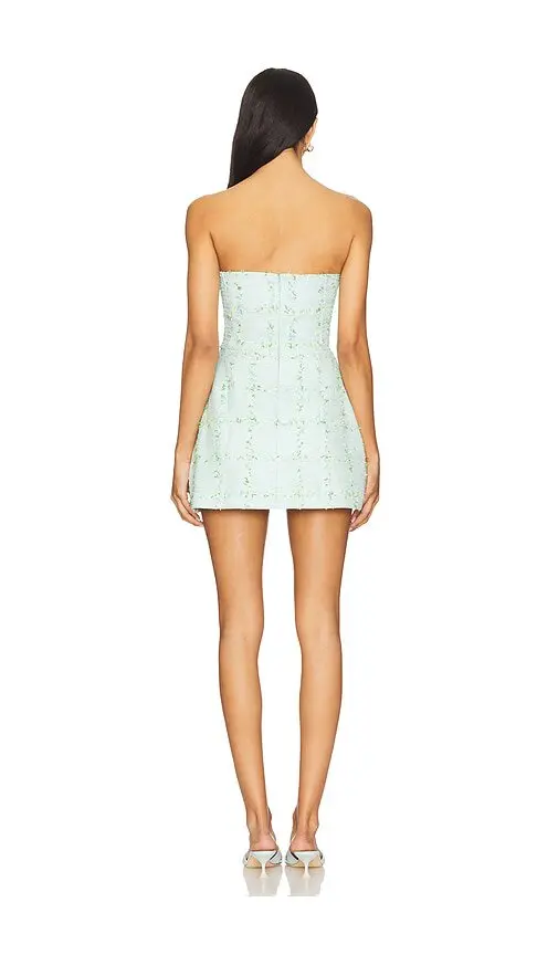 Amanda Uprichard Strapless Bethany Skort Romper - Green