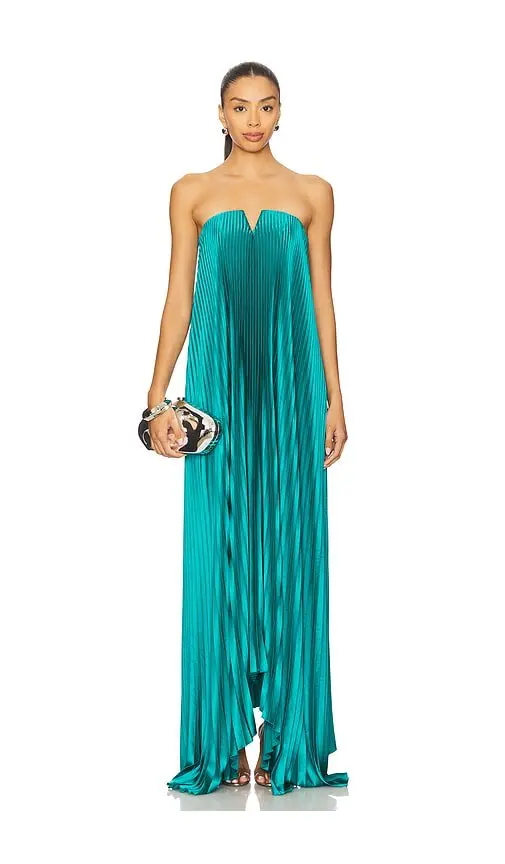 L'IDEE Black Tie Gown - Teal