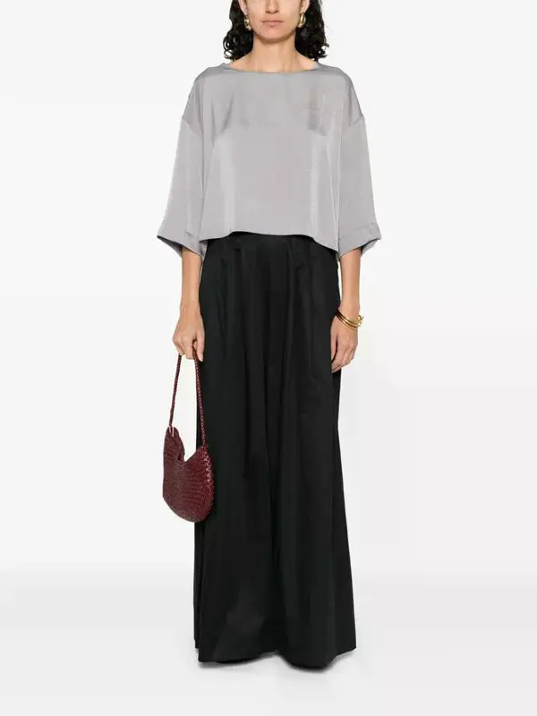 MOUTAKI Cotton Trousers - Black