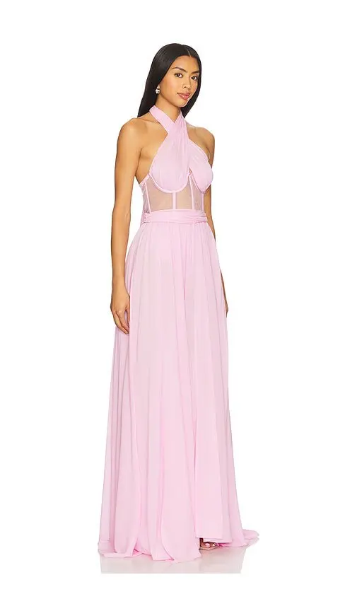 For Love & Lemons Anya Gown - Pink - 49% Off | Editorialist