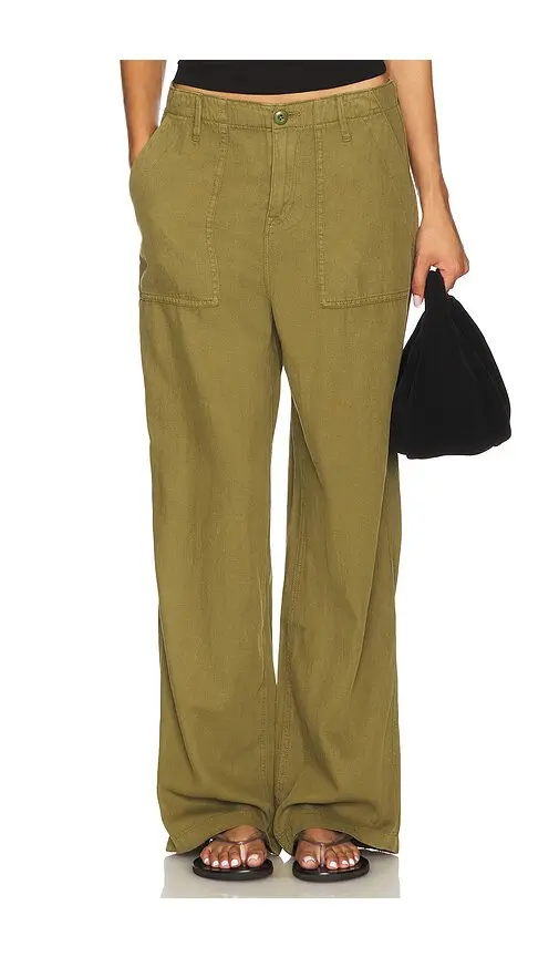 Good American Lite Linen Pants