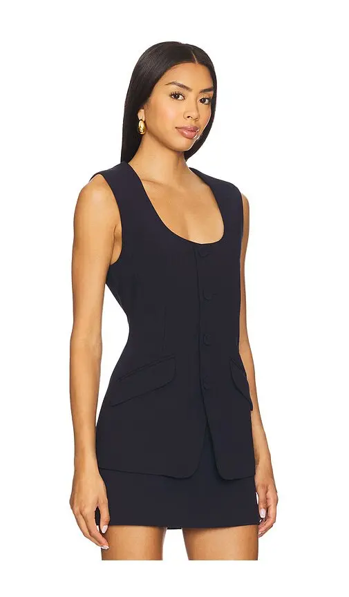 FAVORITE DAUGHTER The Diana Vest - Navy