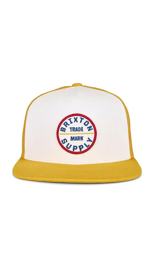Brixton Oath Trucker Hat - Yellow & White