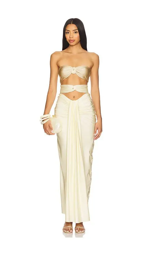 BAOBAB Giselle Dress - Marble Ivory