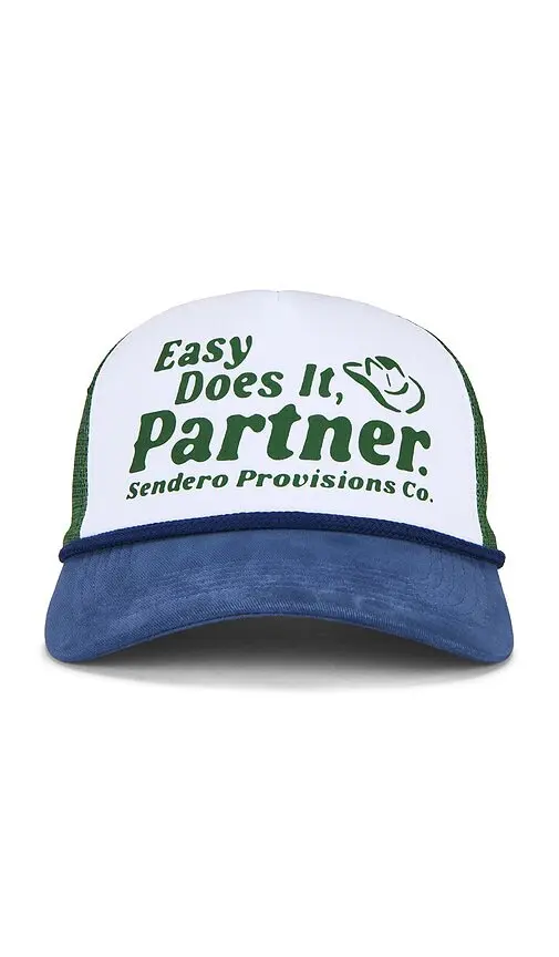 SENDERO PROVISIONS CO. Easy Does It Cap - White & Green