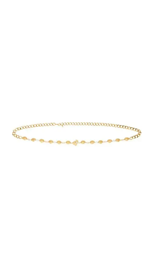 Ettika Shell Link Belt - Gold
