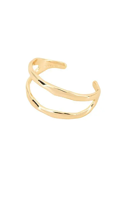 Ettika Tide Pool Double Open Cuff - Gold